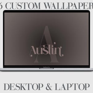 Custom Neutral Desktop Wallpaper Personalized Laptop Background ...