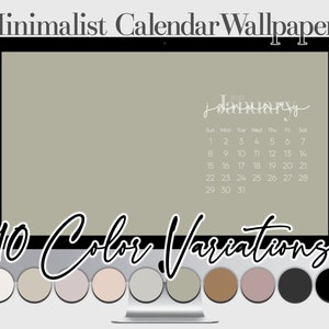 Minimalist Wallpaper, Desktop Calendar, 2025 Monthly Calendar, Neutral ...