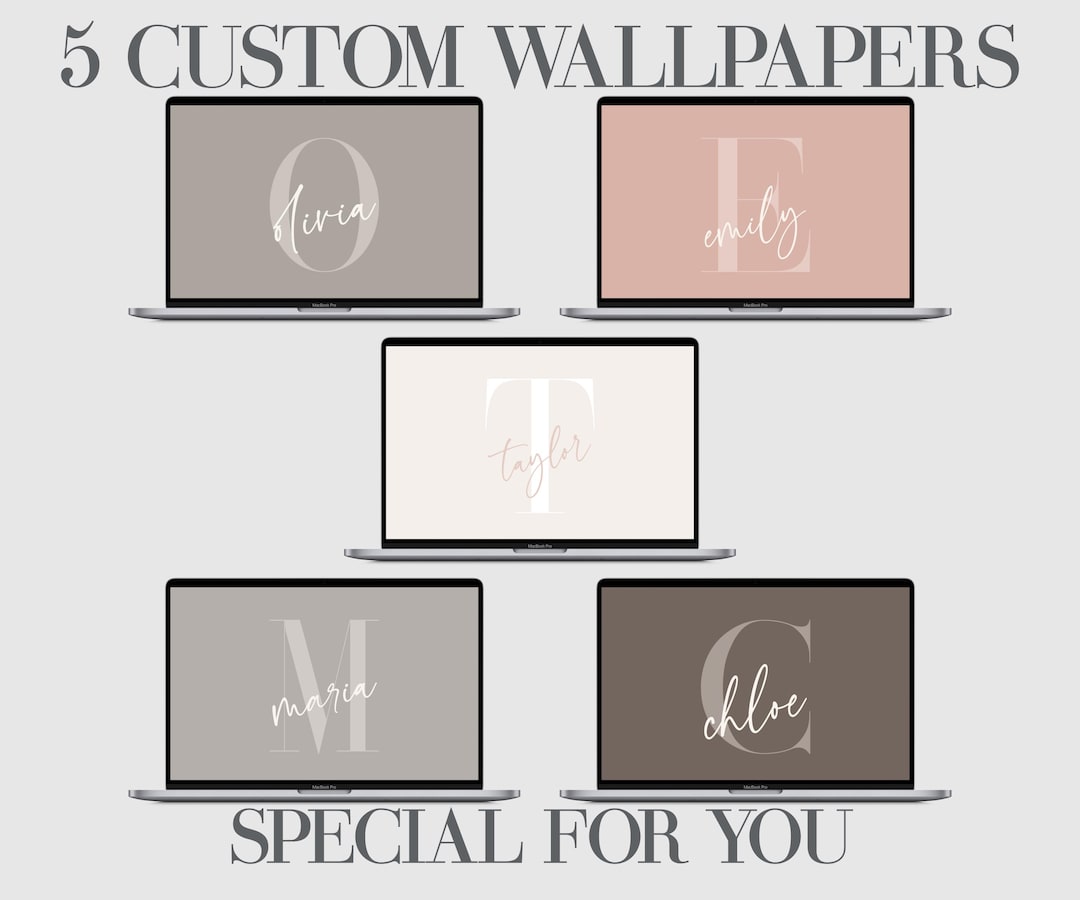 5 Custom Desktop Wallpaper Personalization, Laptop Background ...