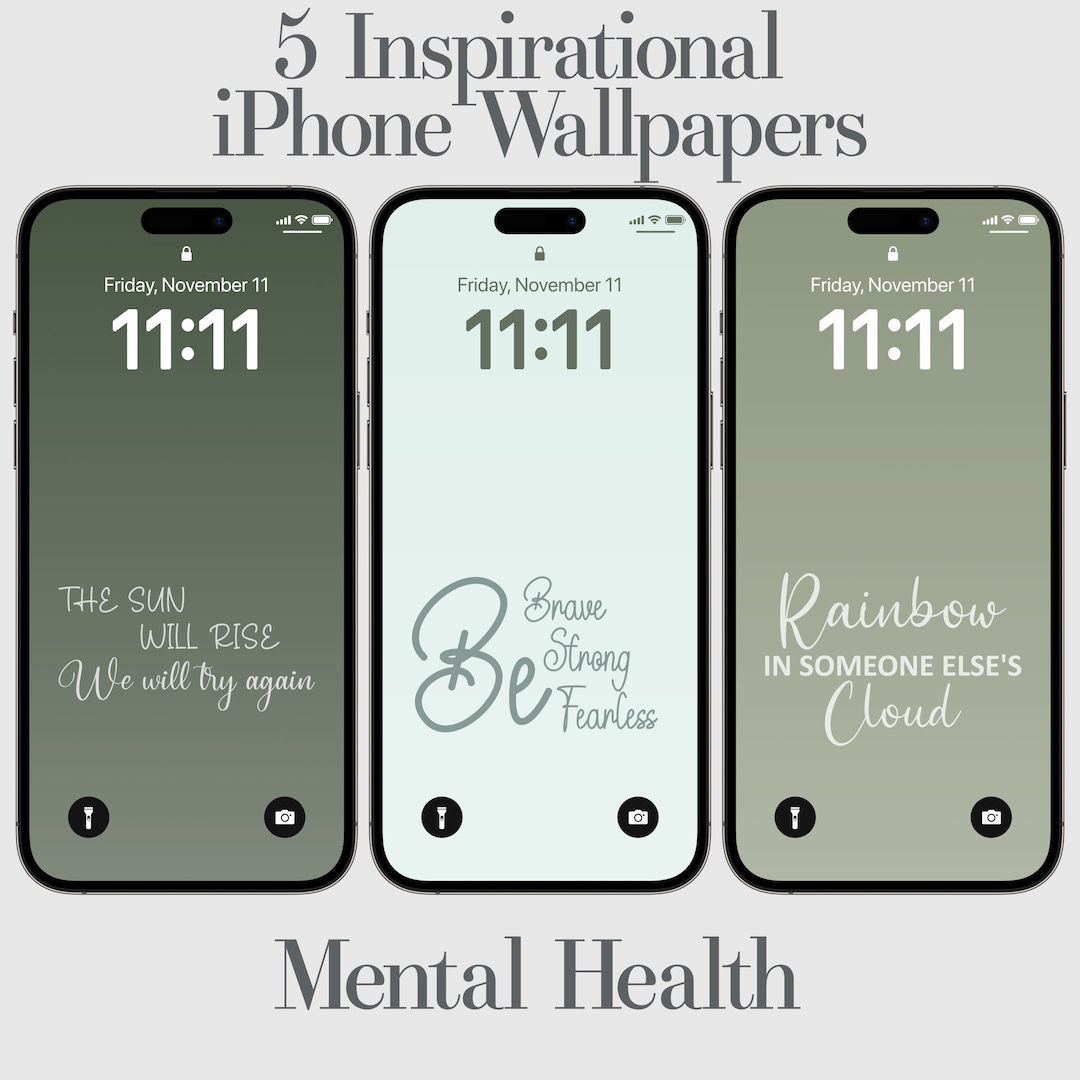 Mental Health iPhone Wallpaper: Inspirational Affirmations (digital ...