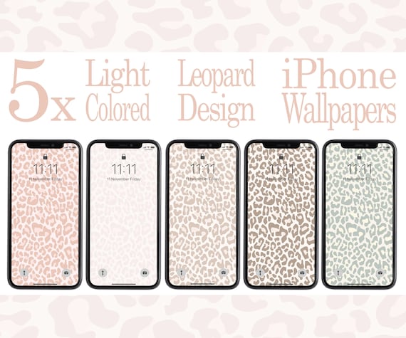 Leopard Iphone Wallpaper Animal Print Lock Screen Cheetah - Etsy
