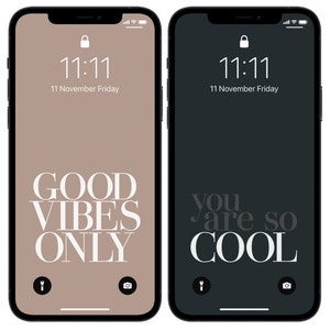 10 Affirmations iPhone Wallpaper, Quote Phone Background, Minimalist ...