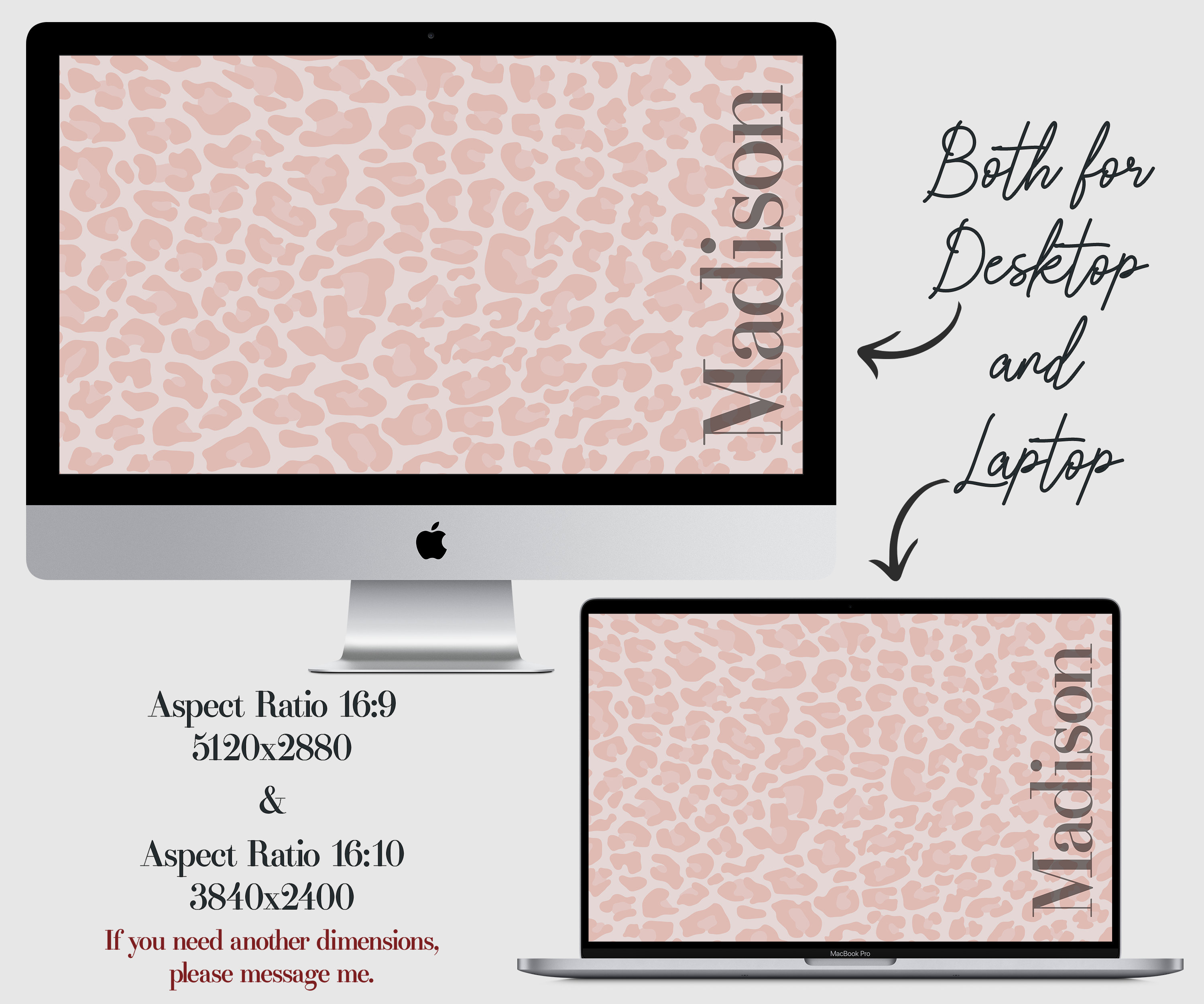 5 Custom Desktop Wallpaper Personalization Laptop Background - Etsy