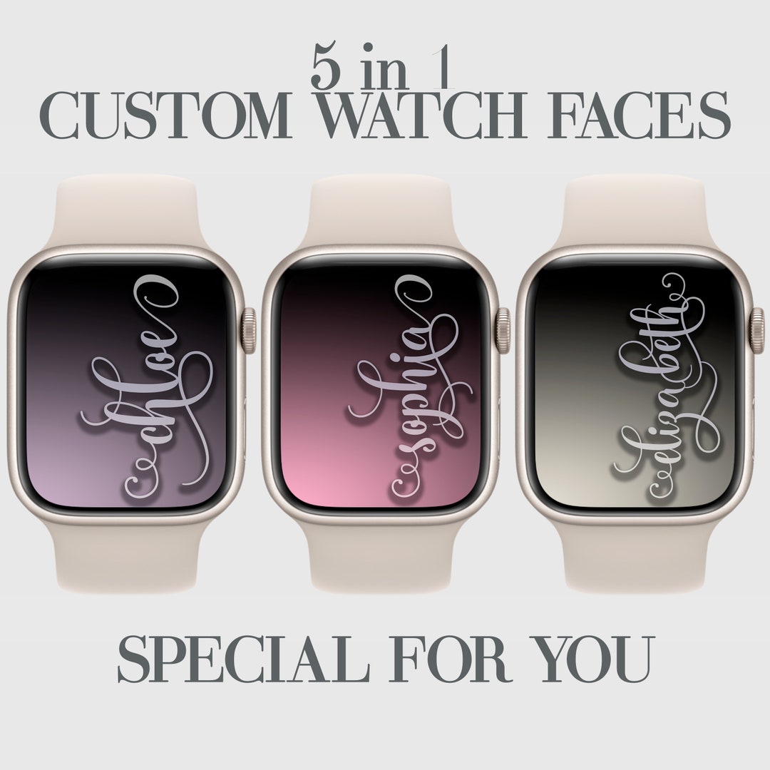 Gradient Watch Face, Custom Apple Watch Face Wallpaper, Personalization ...
