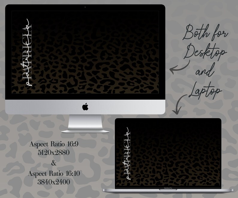 5 Custom Desktop Wallpaper Personalization Laptop Background - Etsy