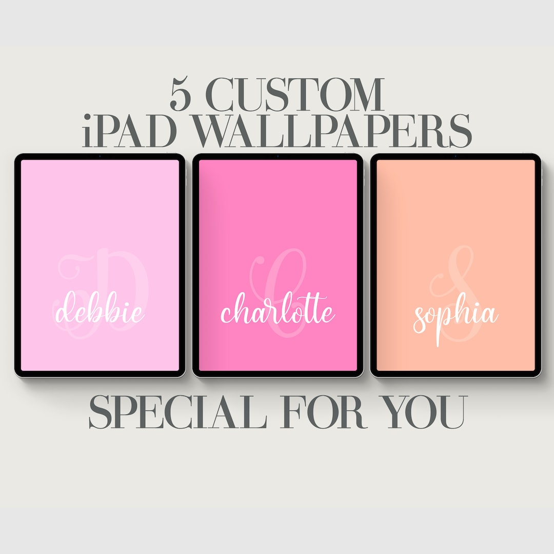 Custom iPad Wallpaper, Solid Tablet Background, Pink Tablet, Solid ...