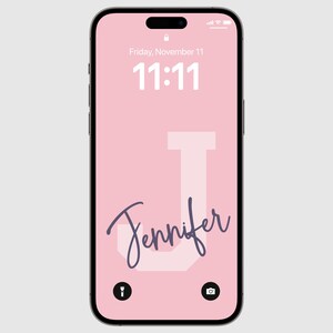 Custom iPhone Wallpaper: Purple Pink Varsity Collage (digital Download ...