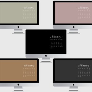 Minimalist Wallpaper, Desktop Calendar, 2025 Monthly Calendar, Neutral ...