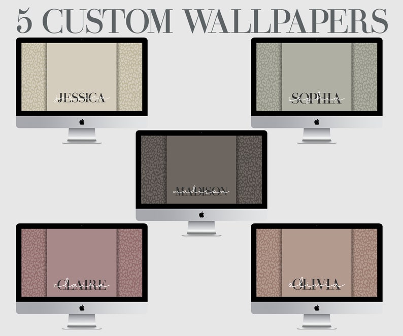 5 Custom Desktop Wallpaper Personalization Laptop Background - Etsy