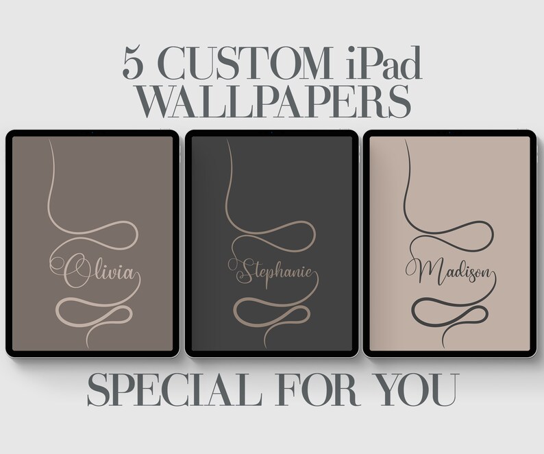 Hand Drawn Custom Ipad Wallpaper Calligraphy Design Tablet - Etsy