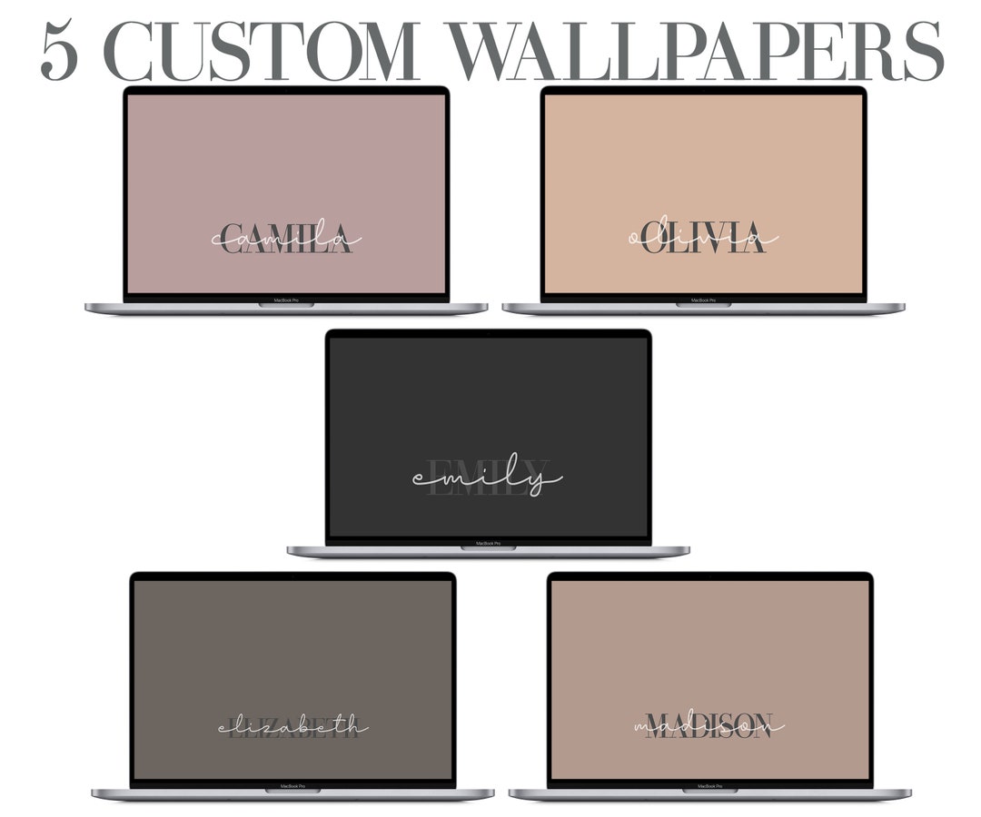 5 Custom Desktop Wallpaper Personalization, Laptop Background ...