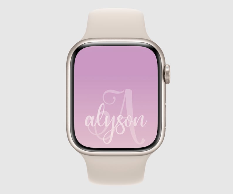 Pink Watch Face Custom Watch Face Custom Apple Watch - Etsy