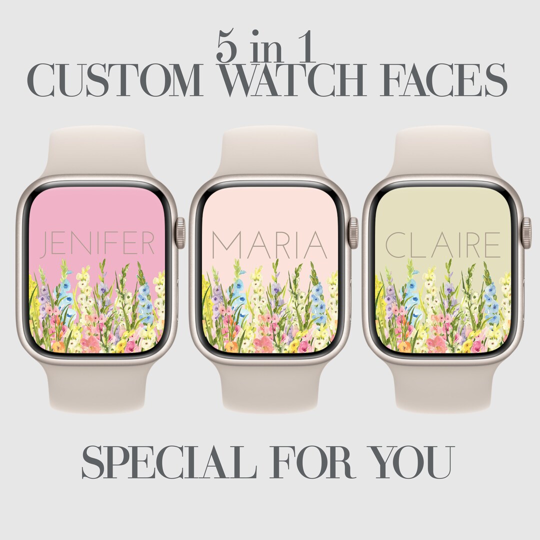 5 Fresh Watch Face, Custom Apple Watch Face Wallpaper, Personalization ...