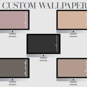 5 MacBook Desktop Wallpaper, Personalization, Custom Laptop Background ...