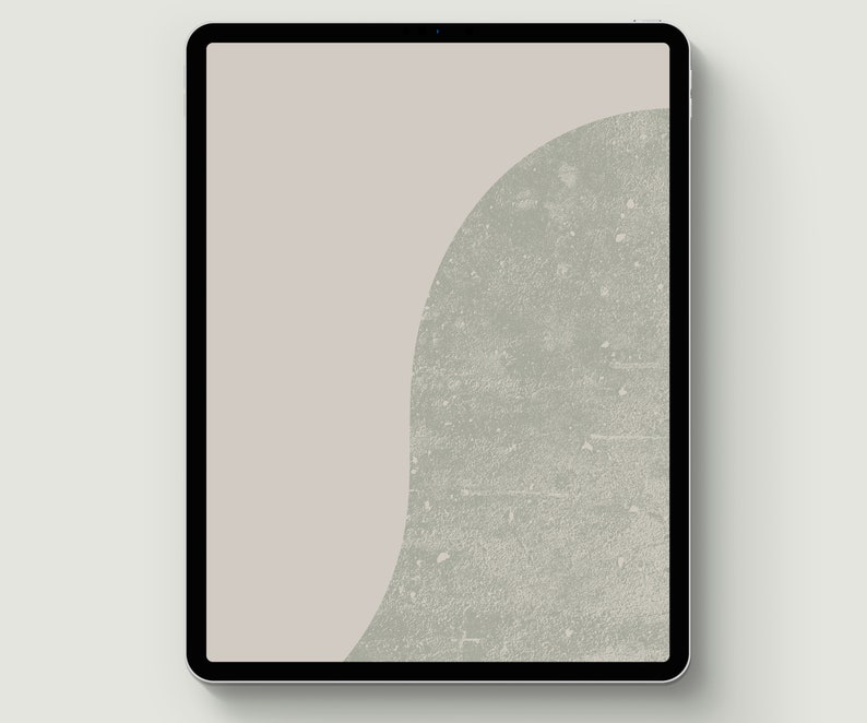 5 Ipad Neutral Green Wallpaper Aesthetic Tablet Background - Etsy