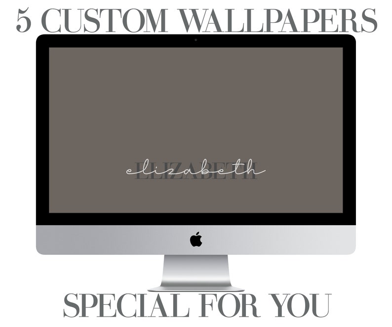 5 Custom Desktop Wallpaper Personalization Laptop Background - Etsy