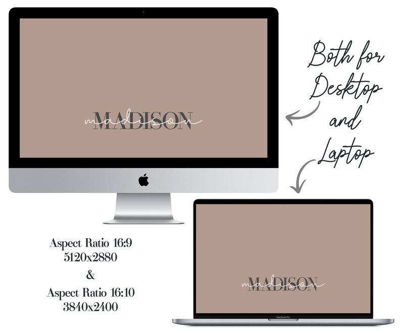 5 Custom Desktop Wallpaper Personalization Laptop Background - Etsy