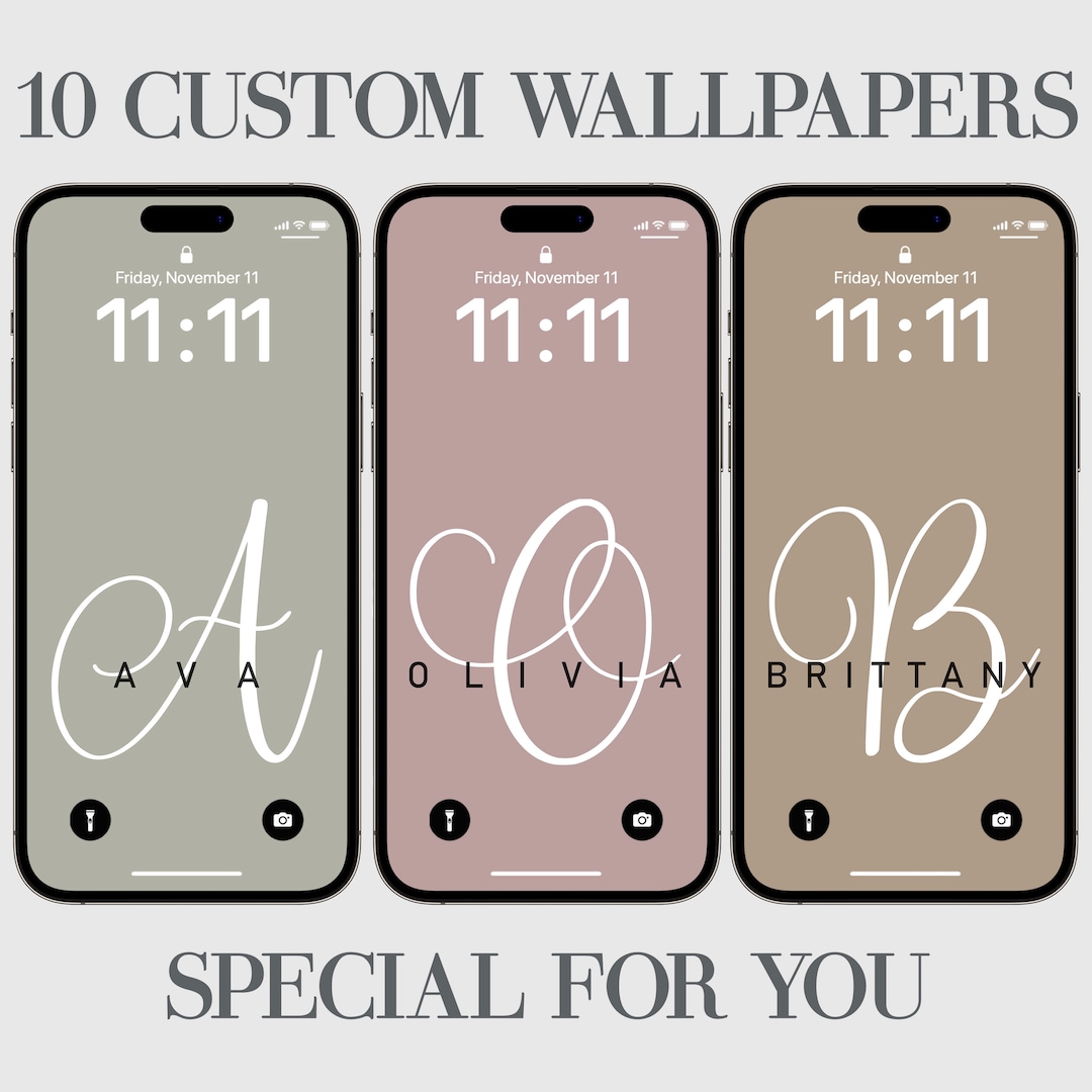 10 iPhone Wallpaper Personalization, Custom Phone Background ...