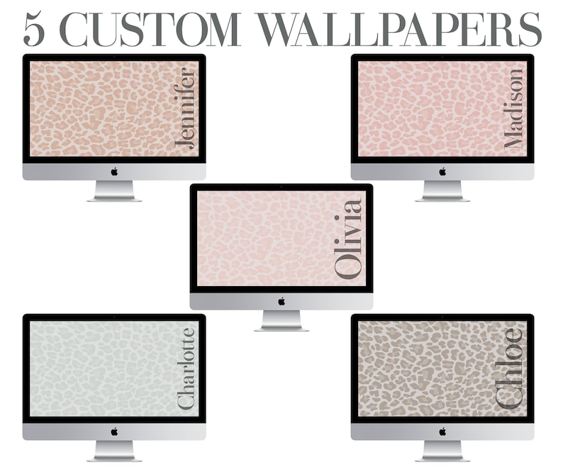 5 Custom Desktop Wallpaper Personalization Laptop Background - Etsy