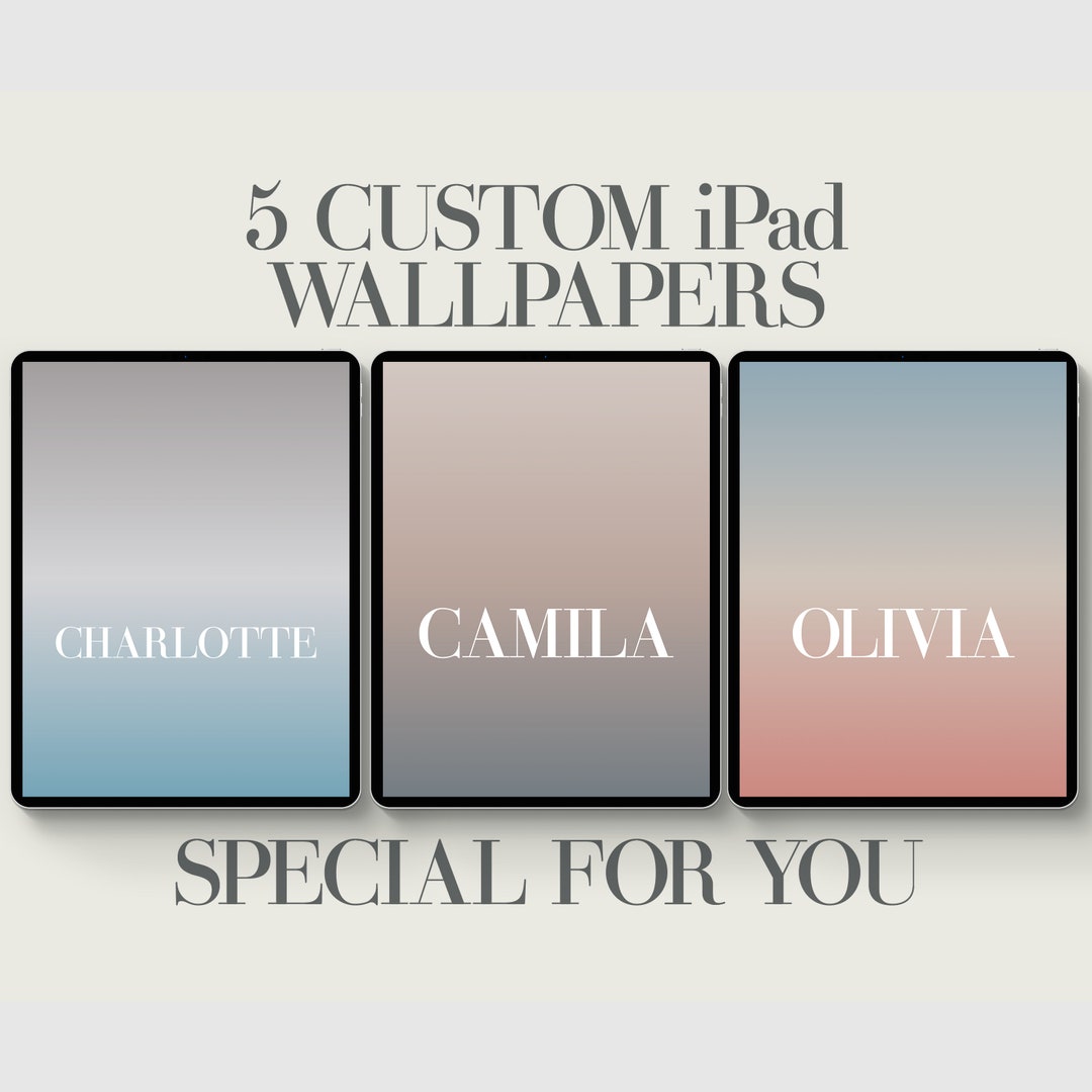 5 Custom iPad Wallpaper, Aesthetic Gradients Tablet Background ...