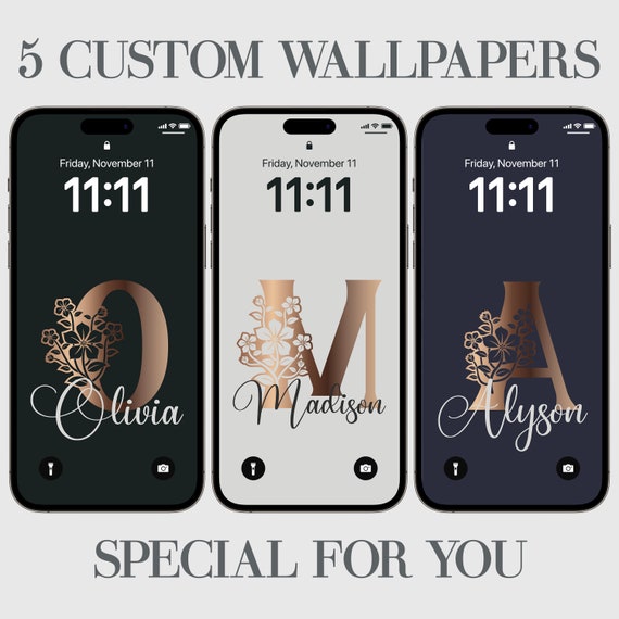 Personalized Wallpapers For Mobile Custom Phone Wallpaper Etsy UK