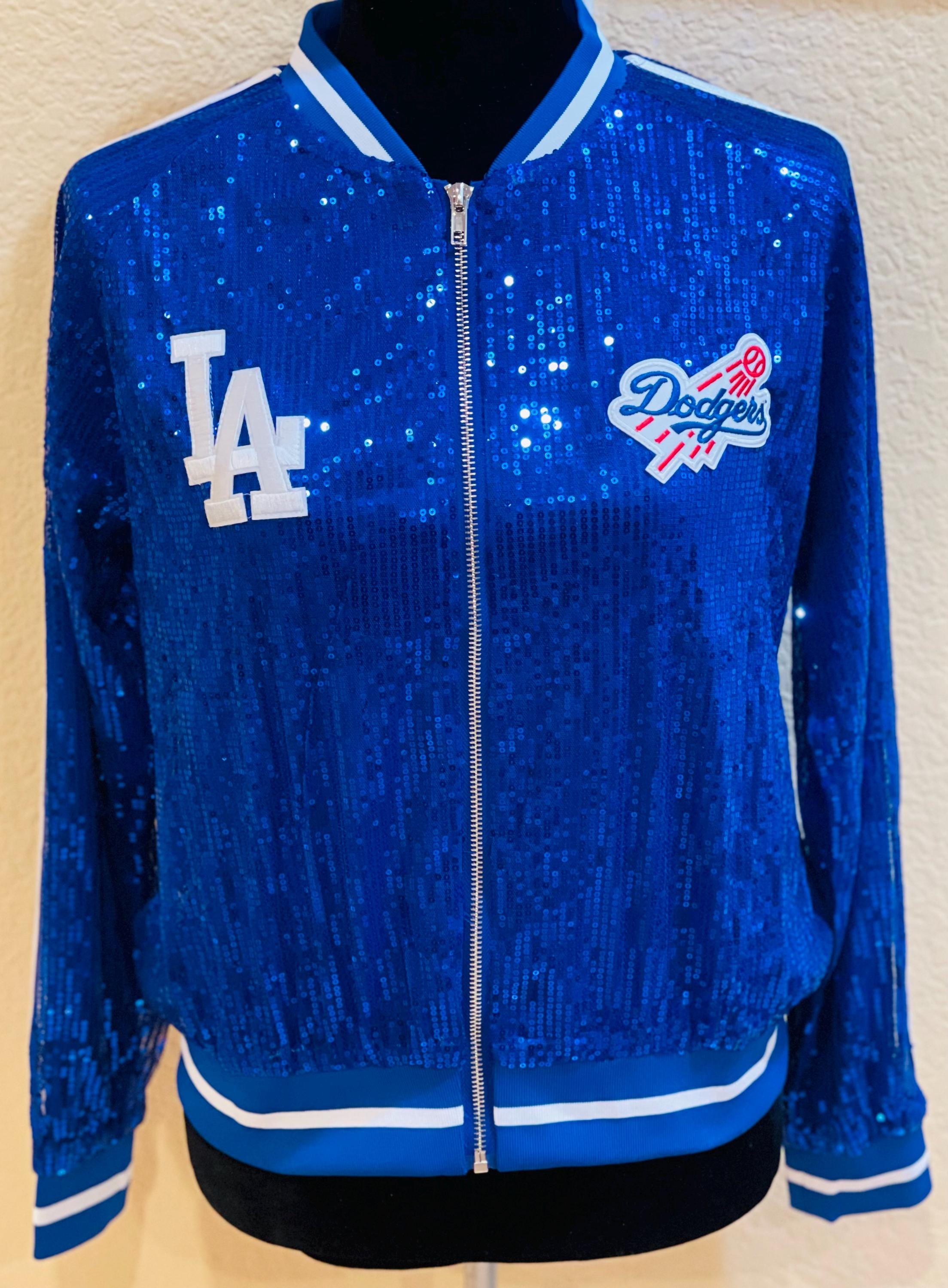 LA Dodgers Blue Sequin Jacket - Etsy