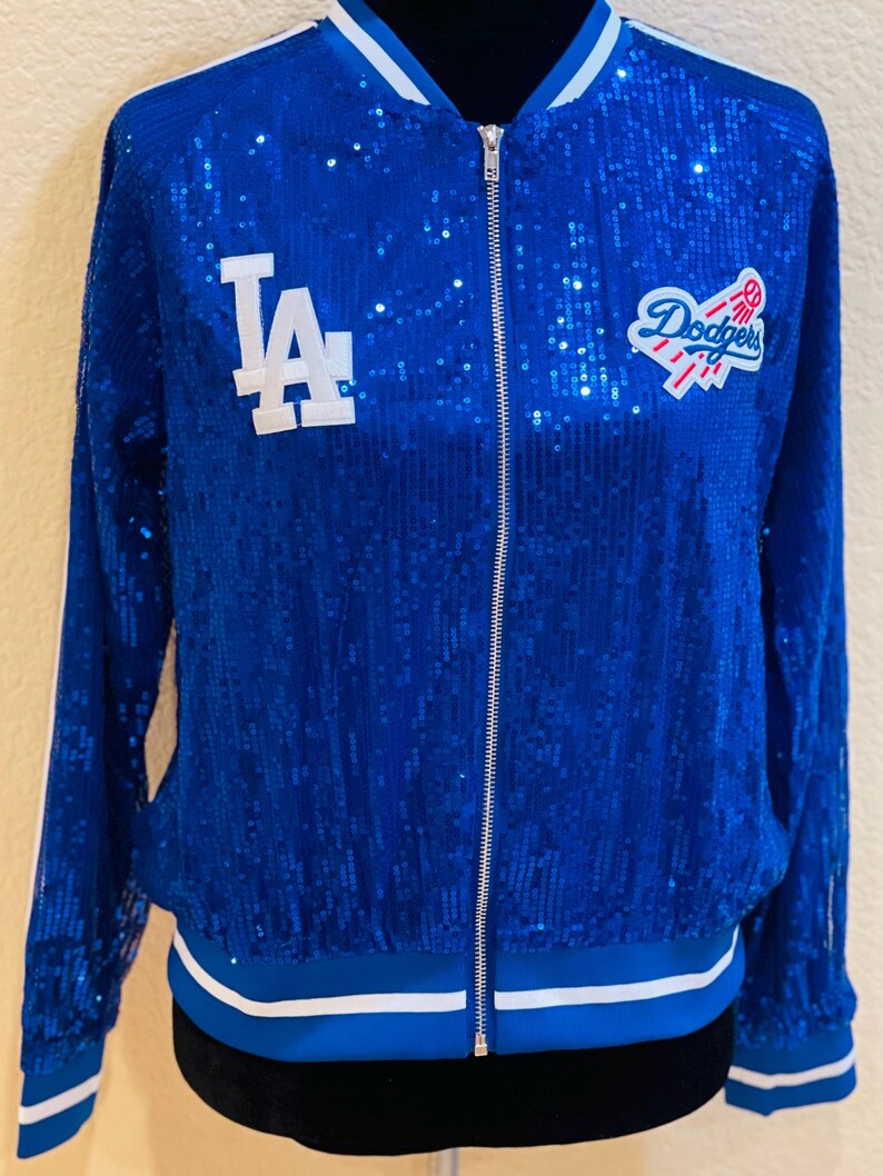 LA Dodgers Blue Sequin Jacket - Etsy