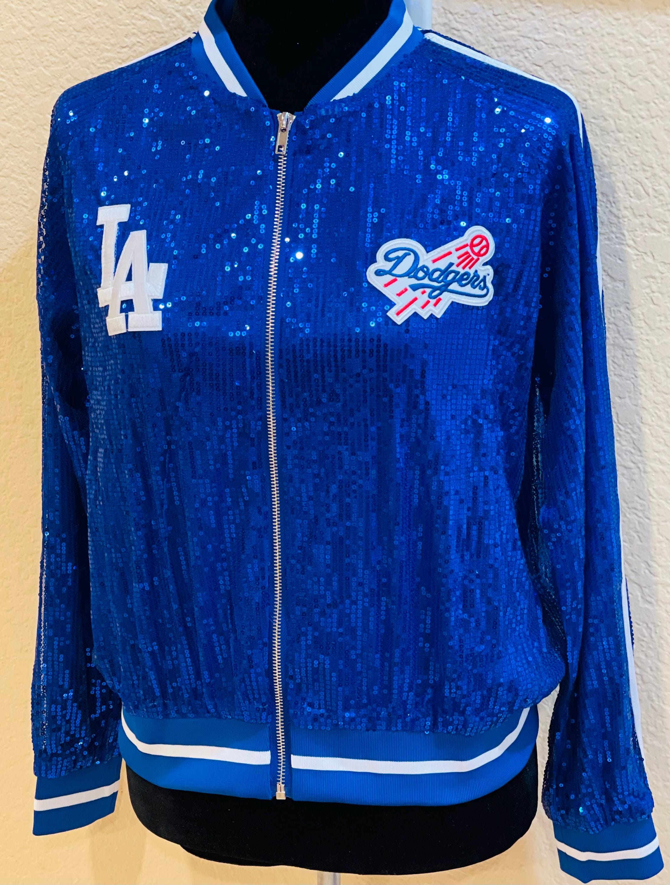 LA Dodgers Blue Sequin Jacket - Etsy