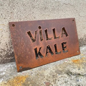 Custom Rusty Metal Sign, Rusty Steel, Custom Rusty Sign, Farm Signs ...
