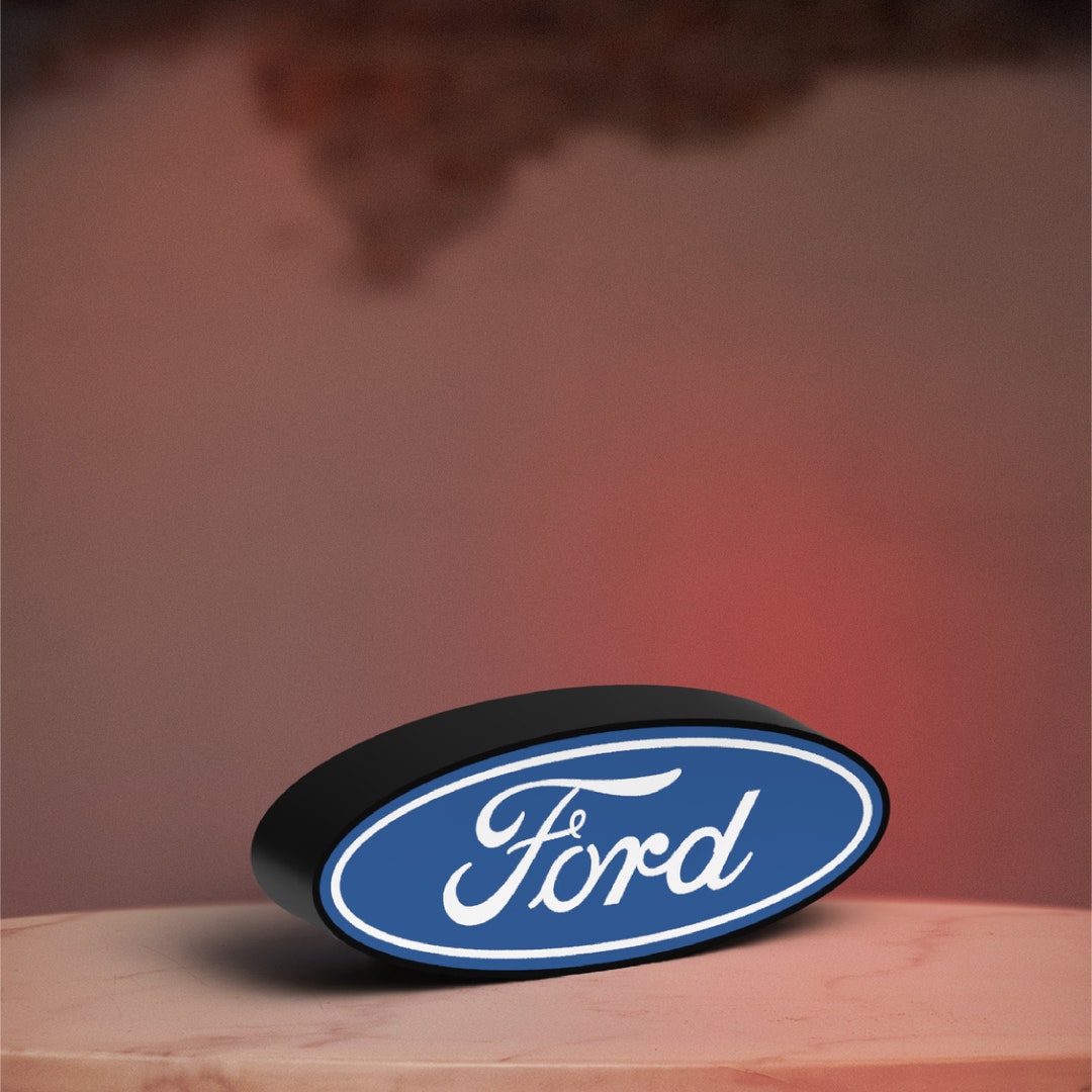 Ford 3d Led Light Box, Ford Emblem Sign, Ford Wall Sign, Ford Table ...