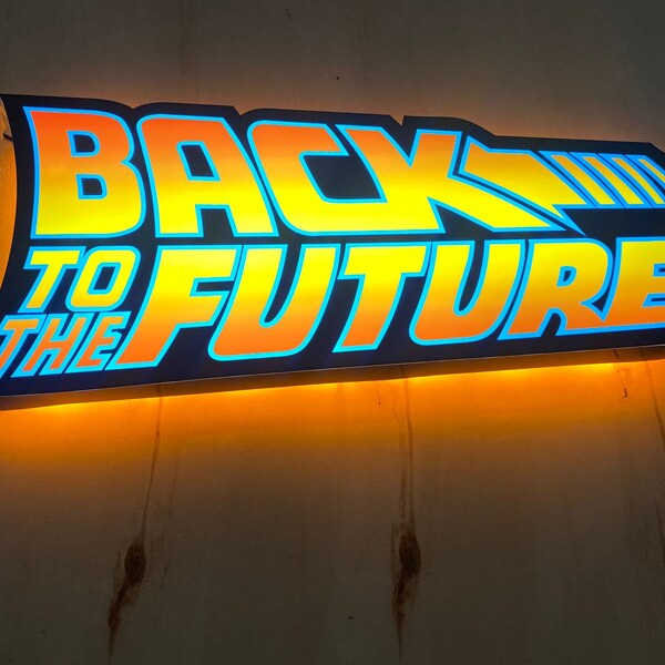 Back to the Future Logo Light - Etsy