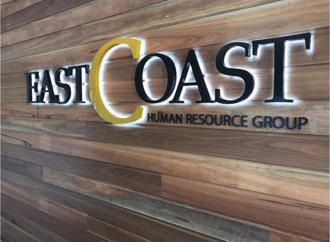 Custom Backlit Sign, 3d Business Sign, Office Logo Sign, Metal Backlit ...