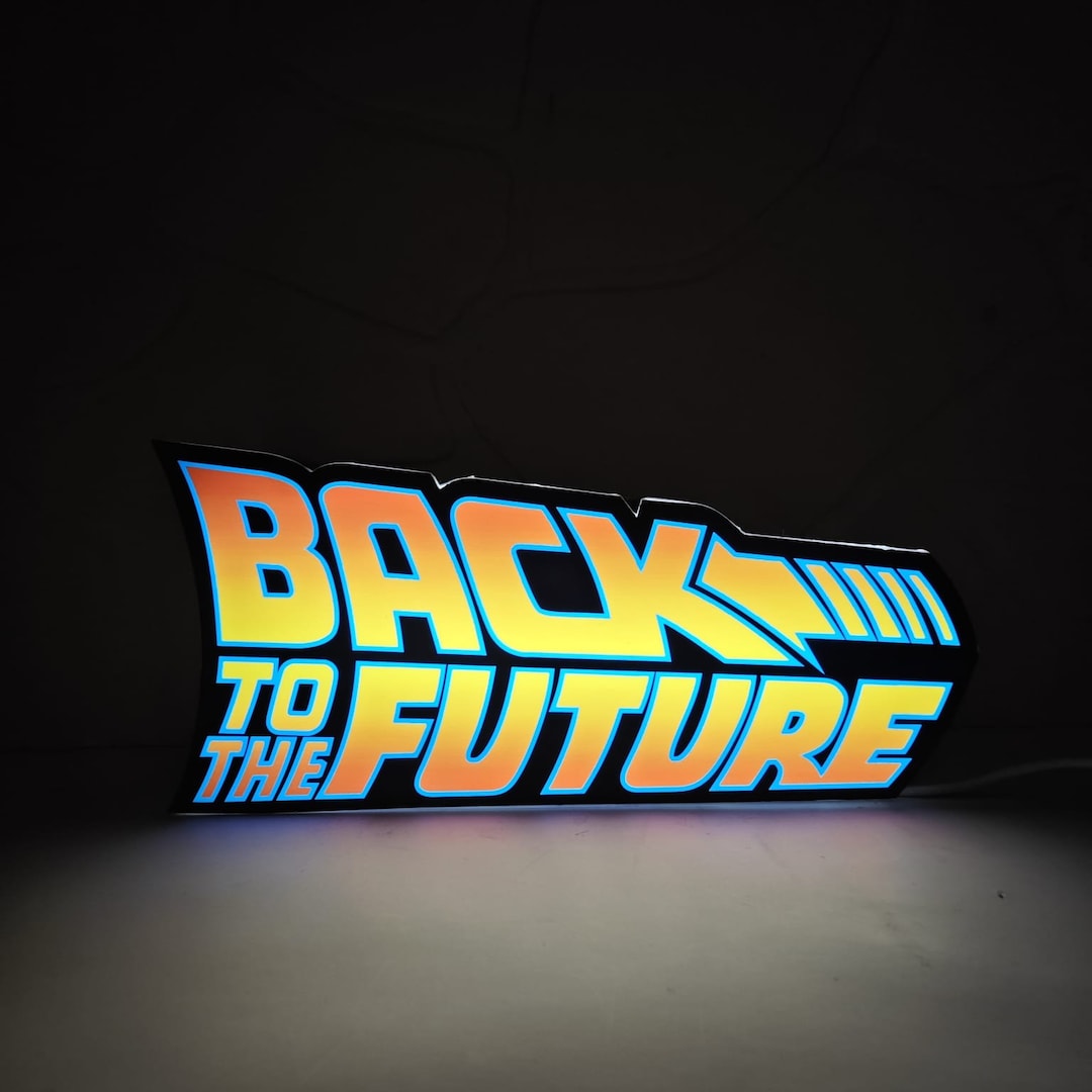 Back to the Future BTTF Logo LED Light Box Powered by USB - Etsy UK
