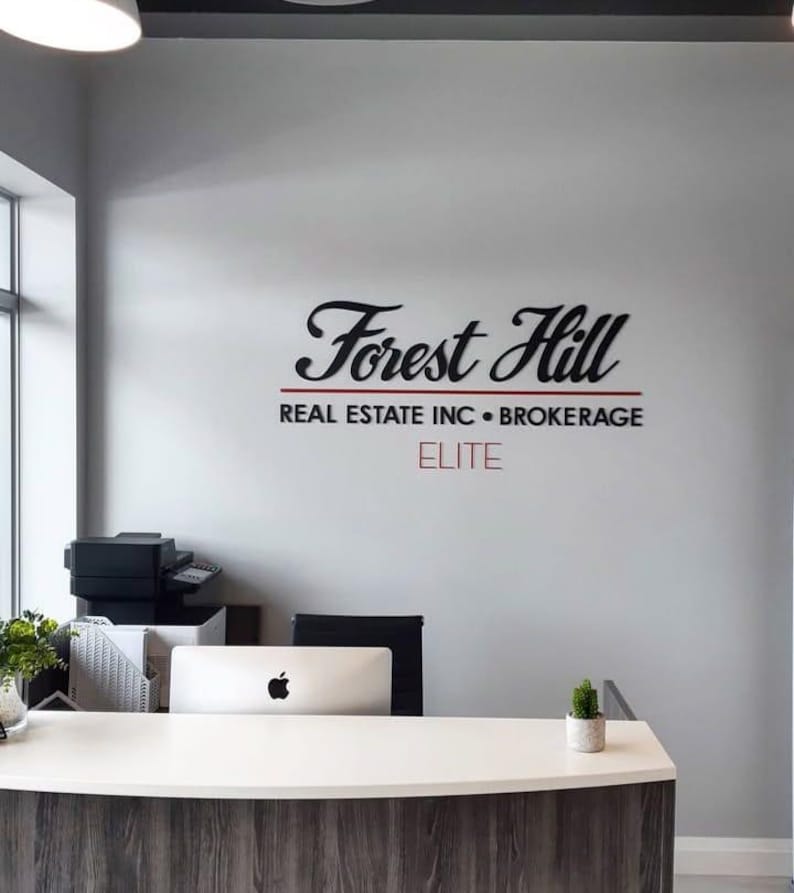 Custom 3D Laser Cut, Office Wall Logo, Personalized Sign, Acrylic Logo ...