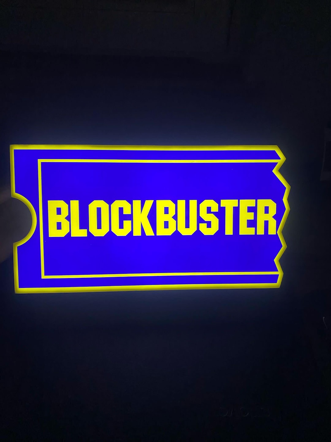 Blockbuster Video LED Sign: Dimmable USB Powered Home Theater Decor - Etsy