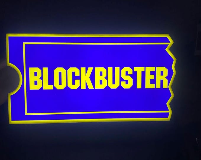 Blockbuster Lighted Sign - Etsy