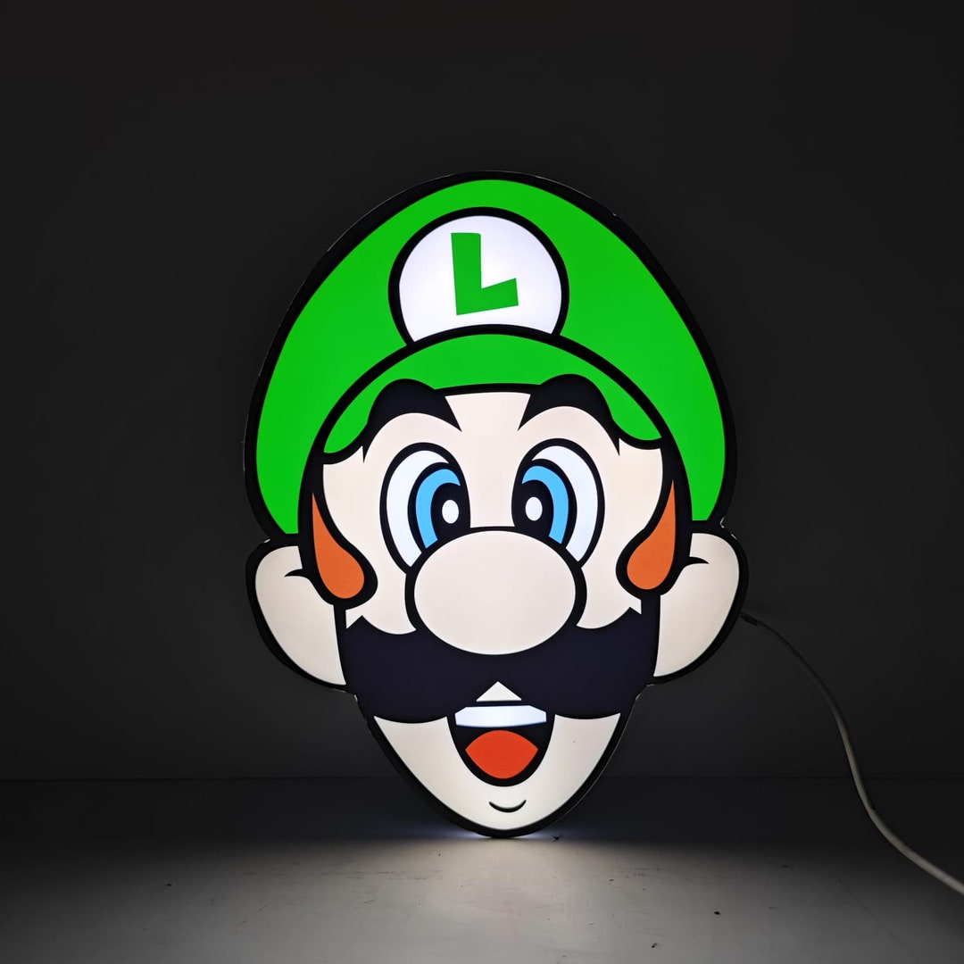 Luigi 3D LED Light Box, Perfect Decor for Gaming Video, Nice Gift for ...