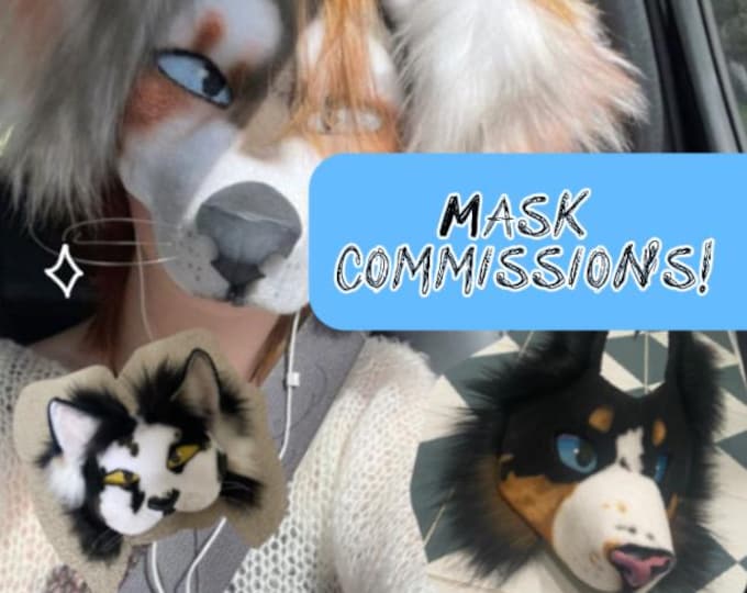 Therian Mask Commission, Quadrobics, Furry, Cat Mask, Dog Mask, Fursuit ...