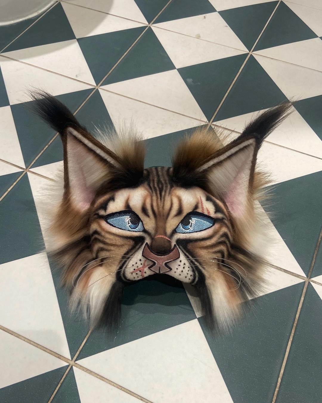 Therian Cat Mask, Quadrobics Mask, Maincoon Mask, Therian Mask, Furry ...