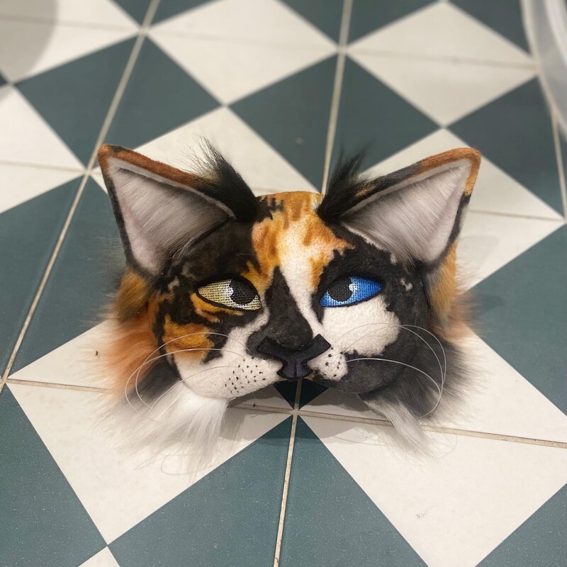 Calico Cat Therian Mask - Etsy
