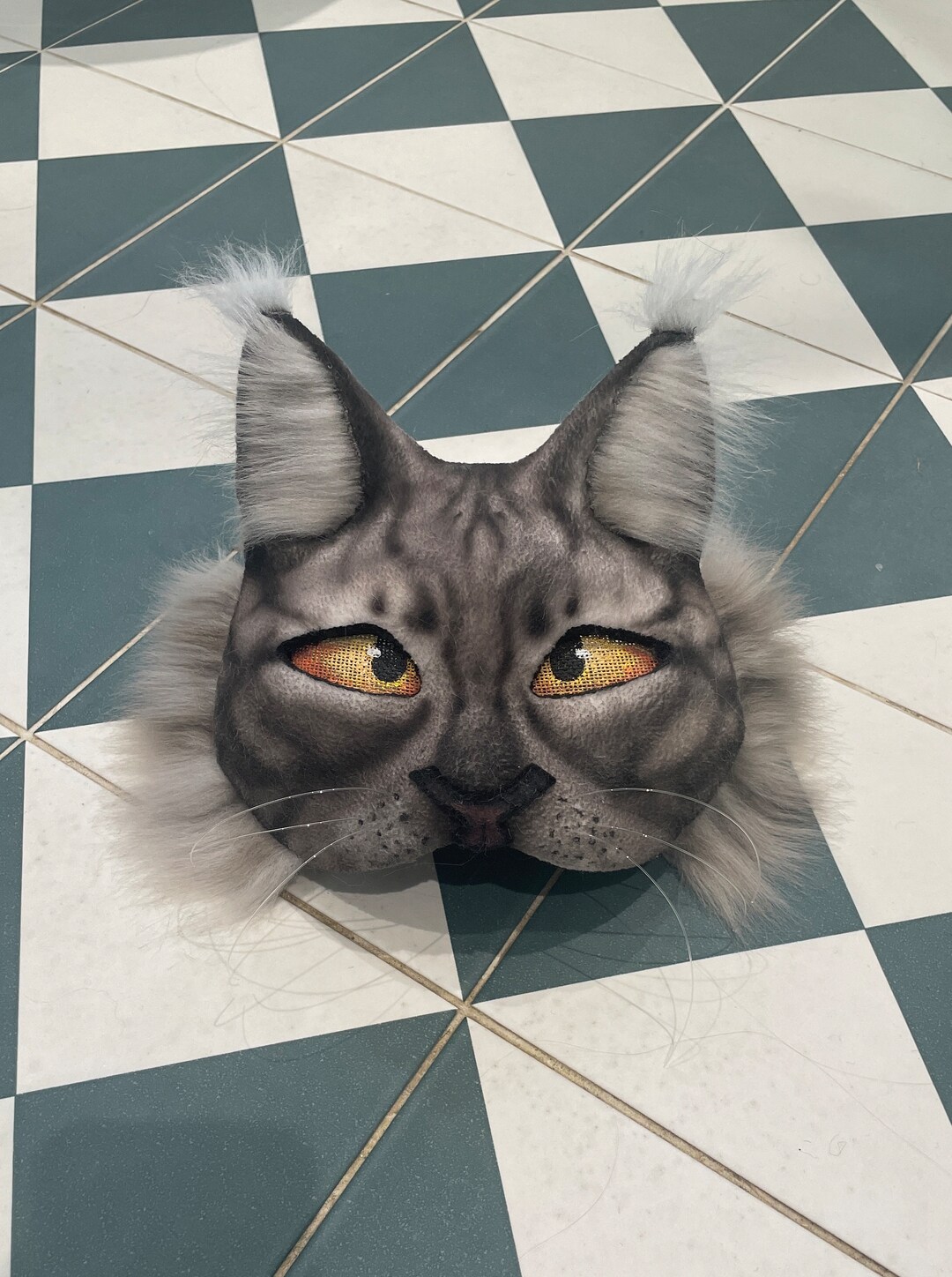 Therian Cat Mask Quadrobics Mask Maincoon Mask Therian Mask Furry
