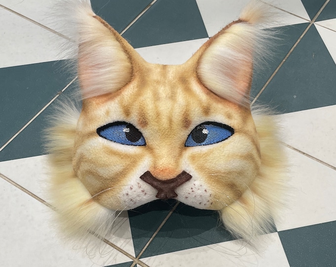 Therian Cat Mask Quadrobics Mask Maincoon Mask Therian Mask Furry