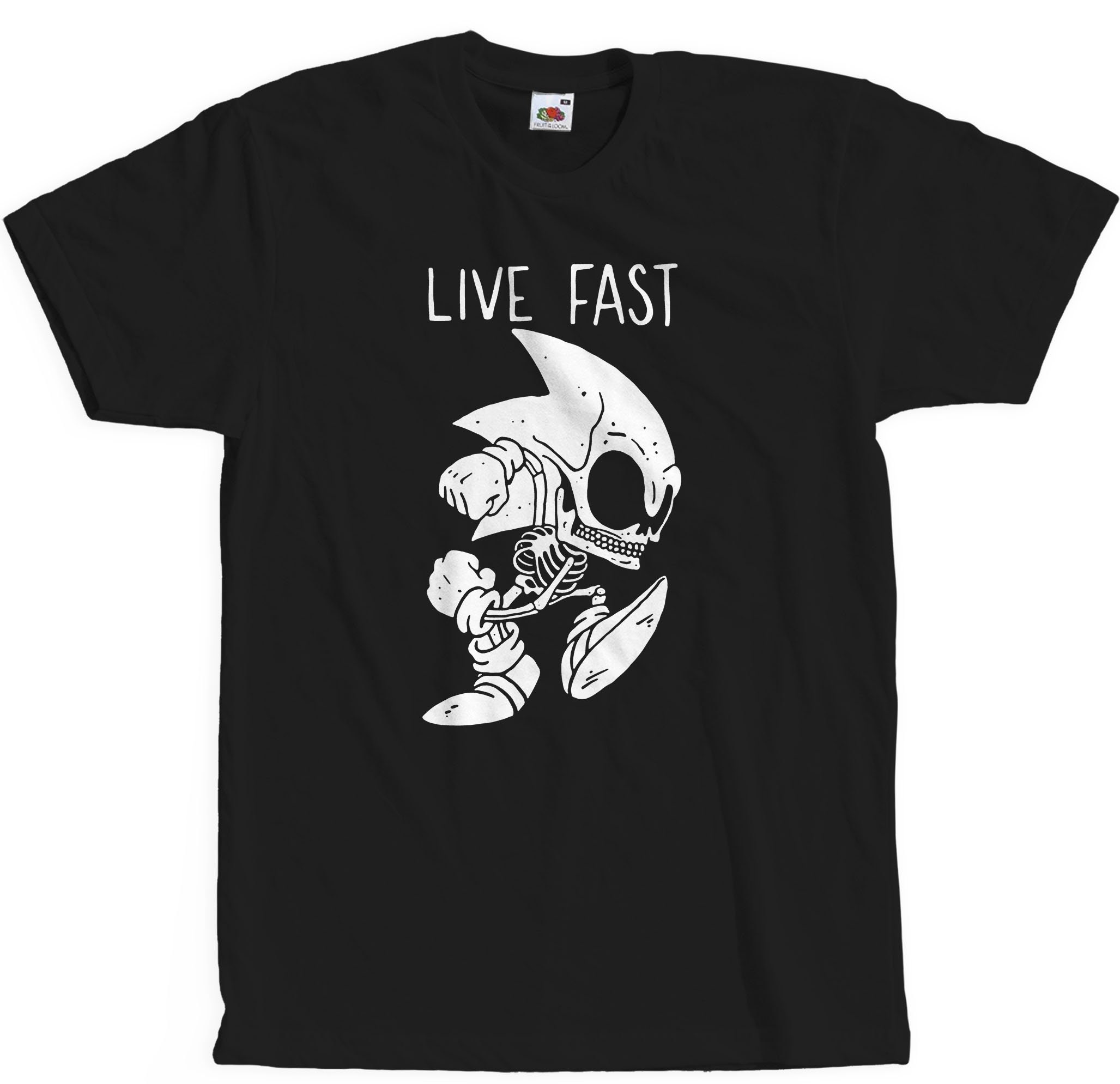 Live Fast T-shirt Hot Rod Racer Skull - Etsy