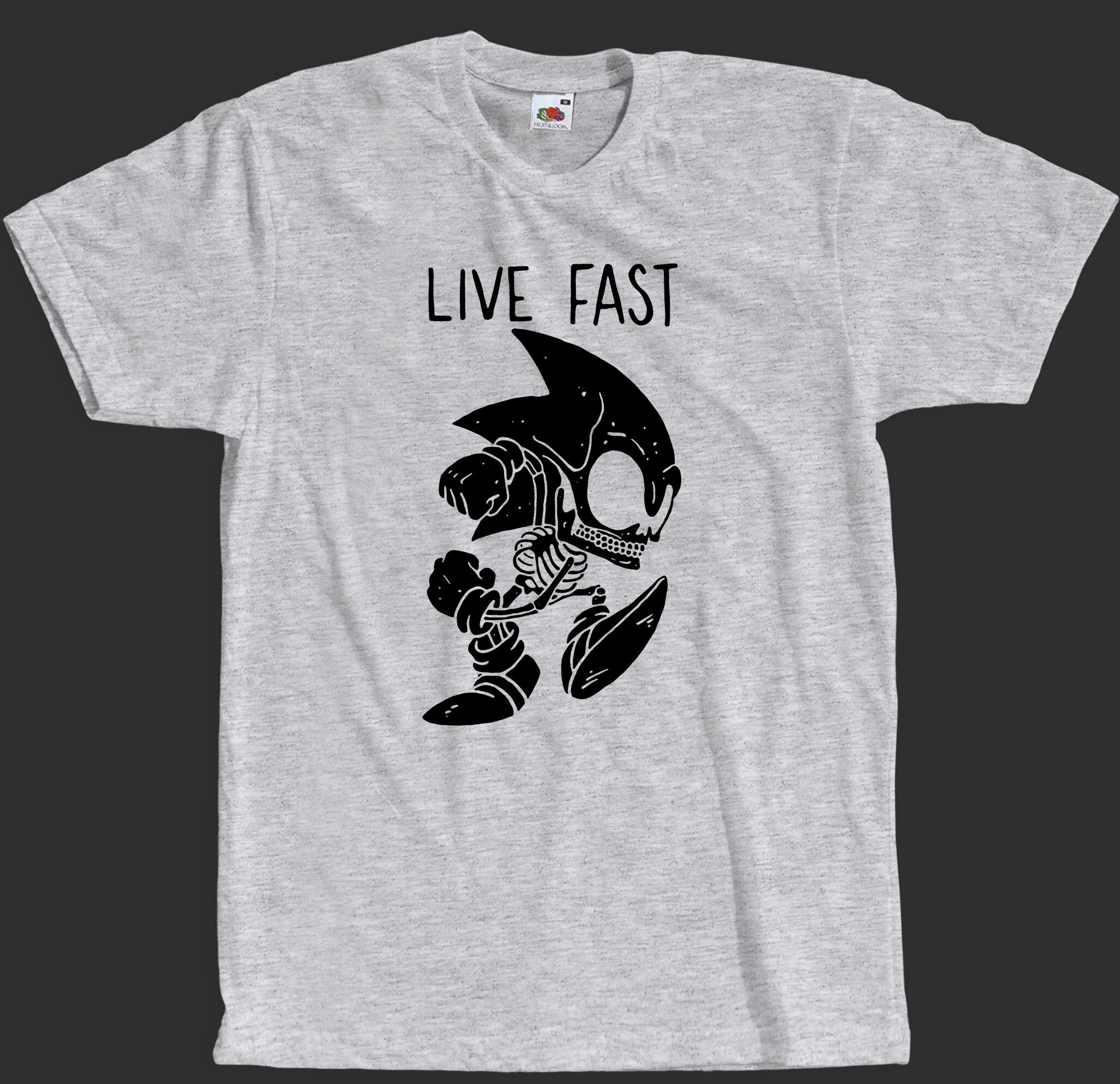 Live Fast T-shirt Hot Rod Racer Skull - Etsy