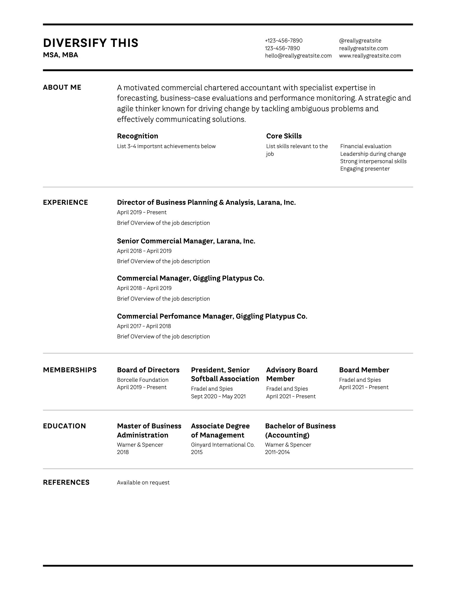 Resume Builder Editable Resume Template Hustle One Stop Shop Two ...