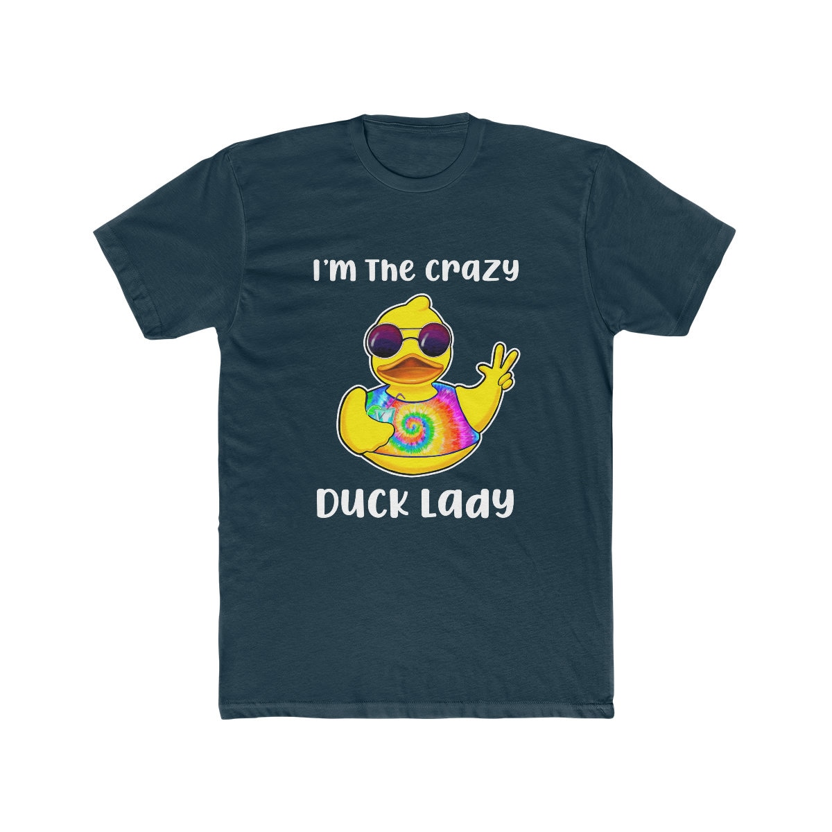 Crazy Duck Lady Rubber Duckie Premium Fit Cotton T-shirt - Etsy
