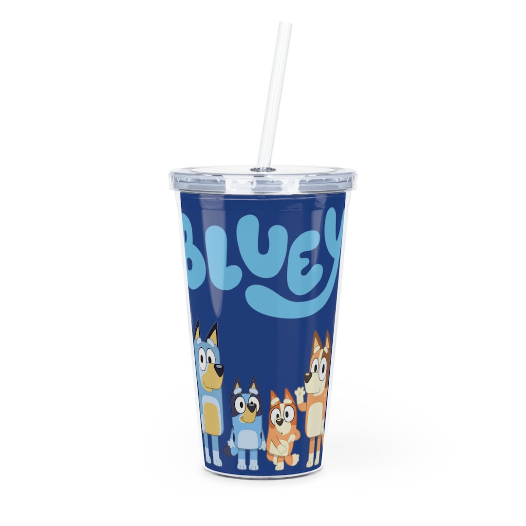 Bluey Plastic Tumbler With Straw - Etsy