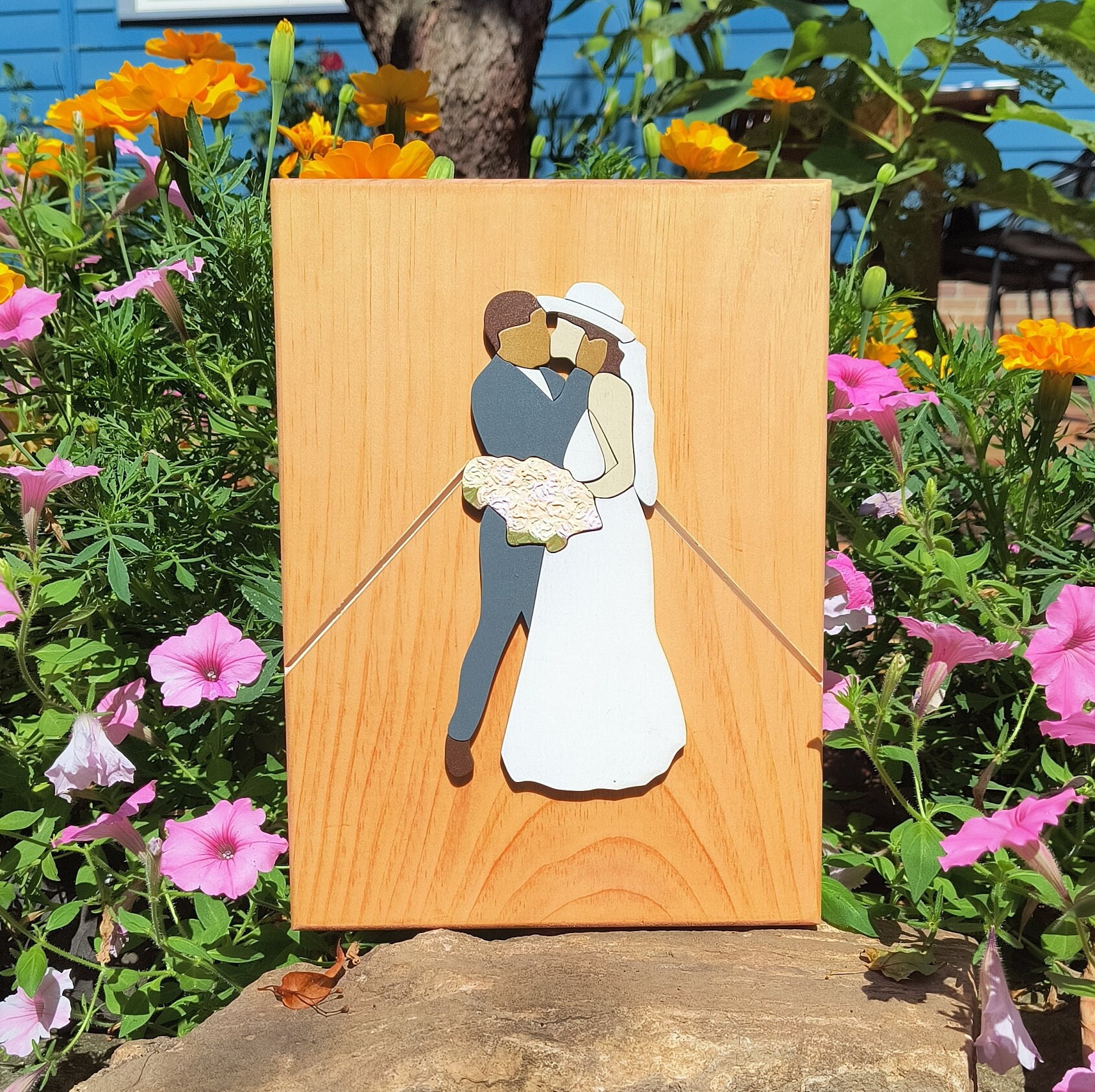 Handcrafted Wooden Portraits - Etsy