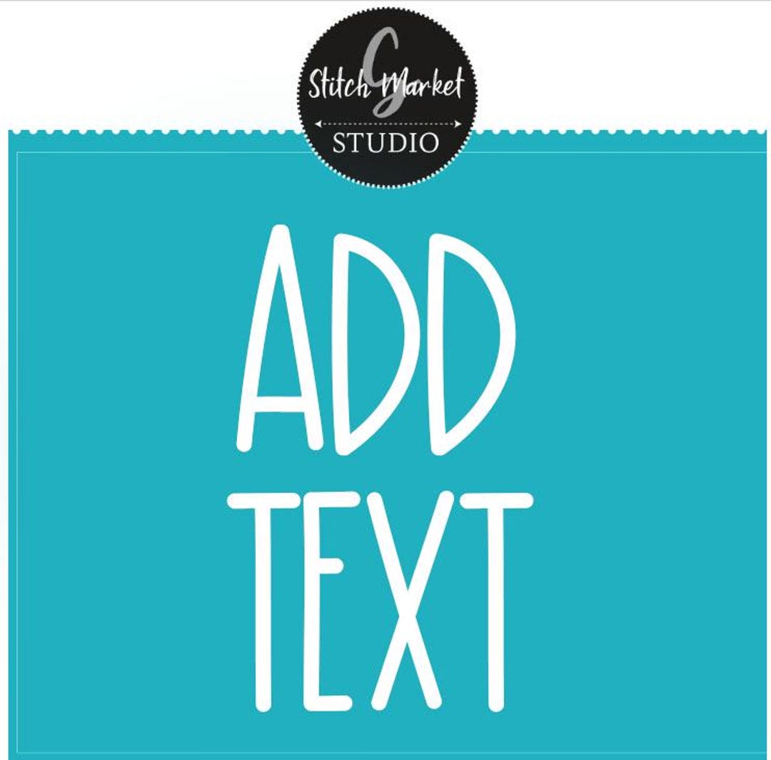 ADD Text to Design | Please Message Us First - Etsy