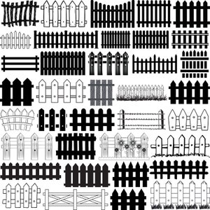 Fence SVG Bundle Fence Vector Fence Cut Files Wooden Fence - Etsy Canada